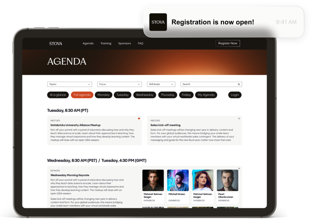 Technology Event Management | Stova