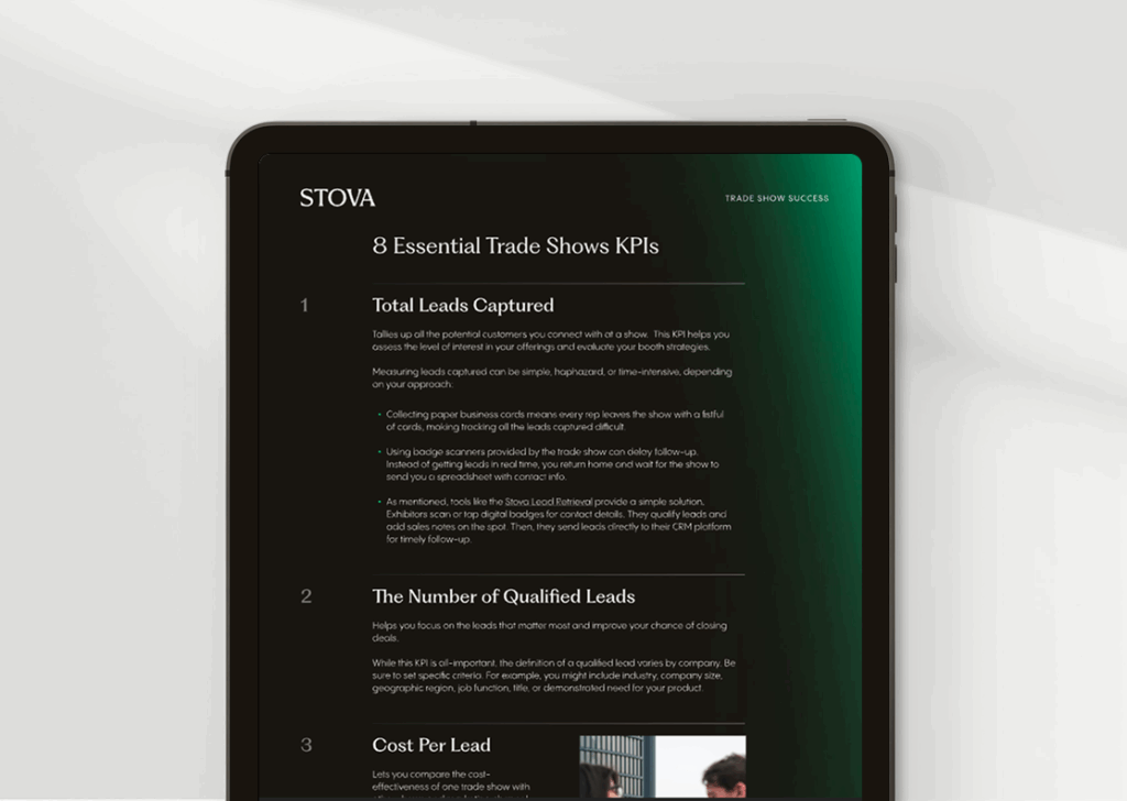 Special Report: 8 Essential Trade Show KPIs - Stova