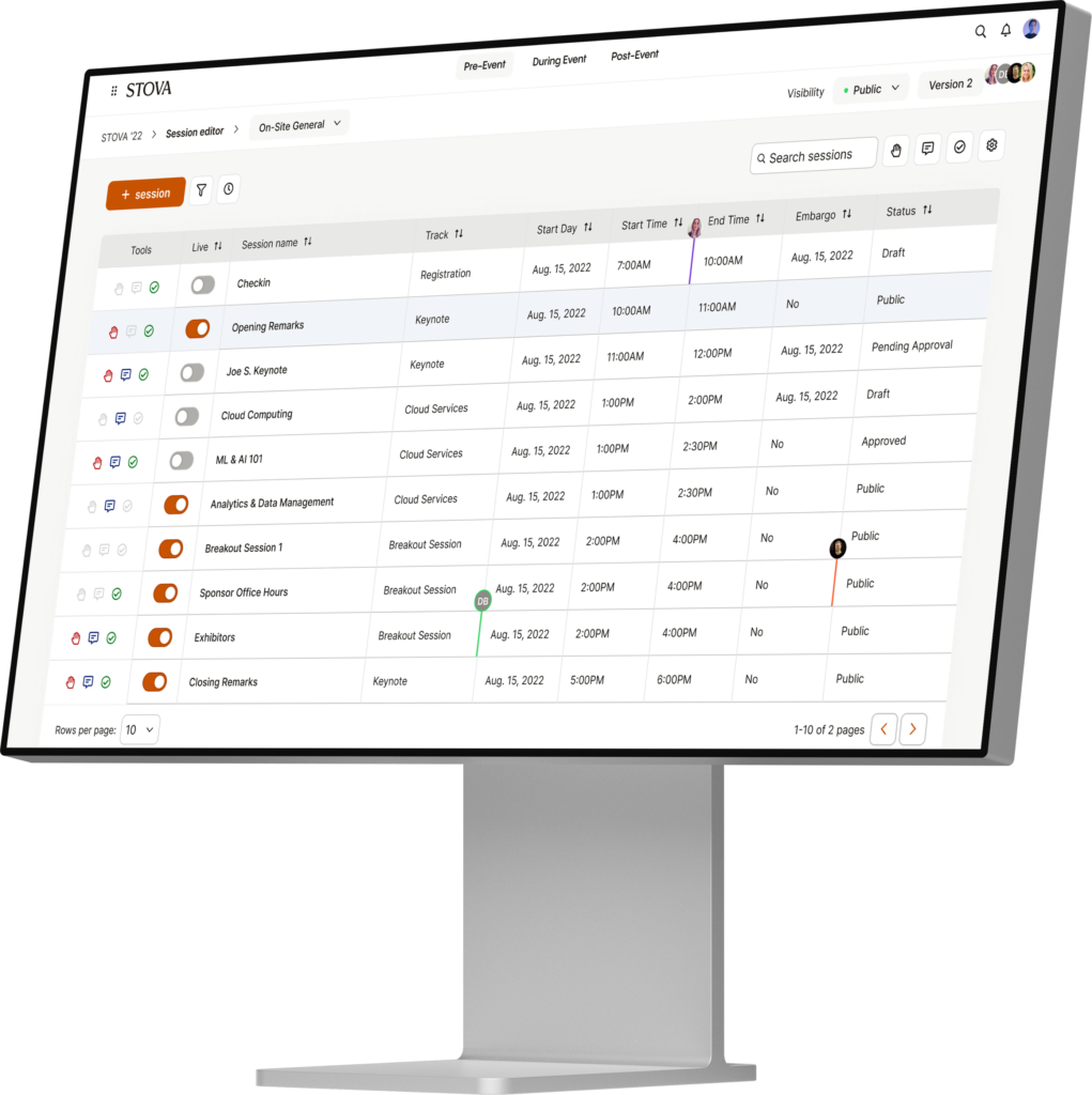 Event Content Management System | Stova