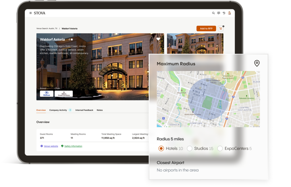 Venue Sourcing for Event Planners - Stova